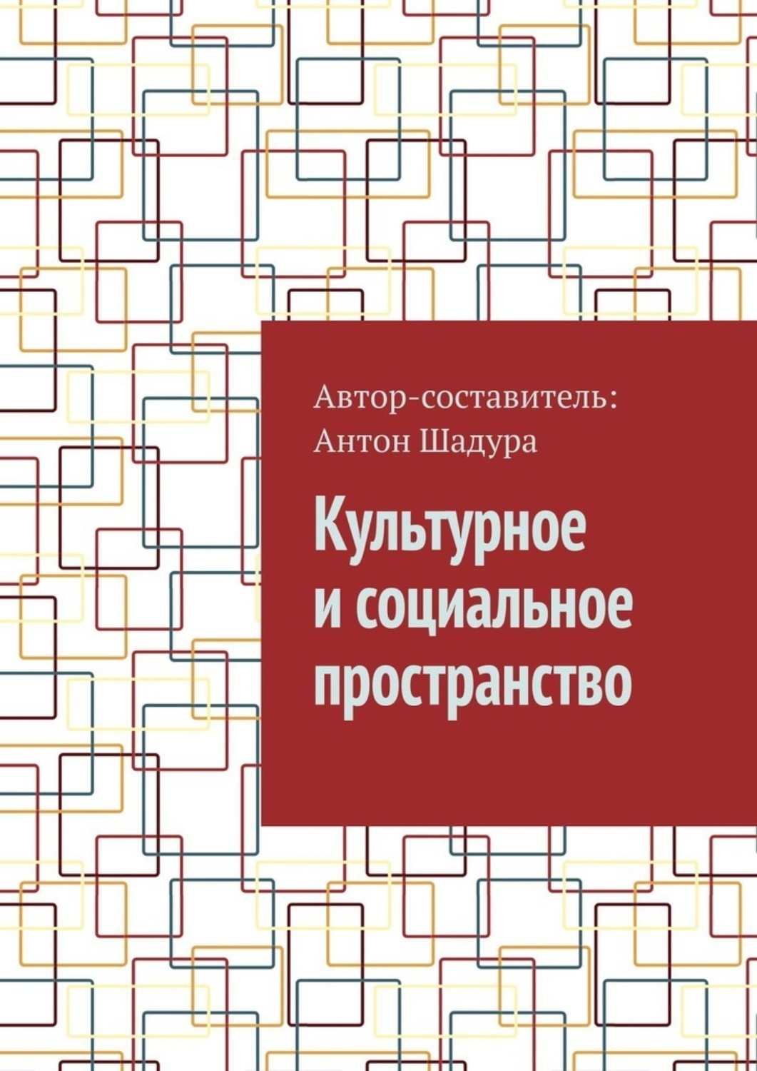Культурное и социальное пространство, Антон Анатольевич Шадура ...